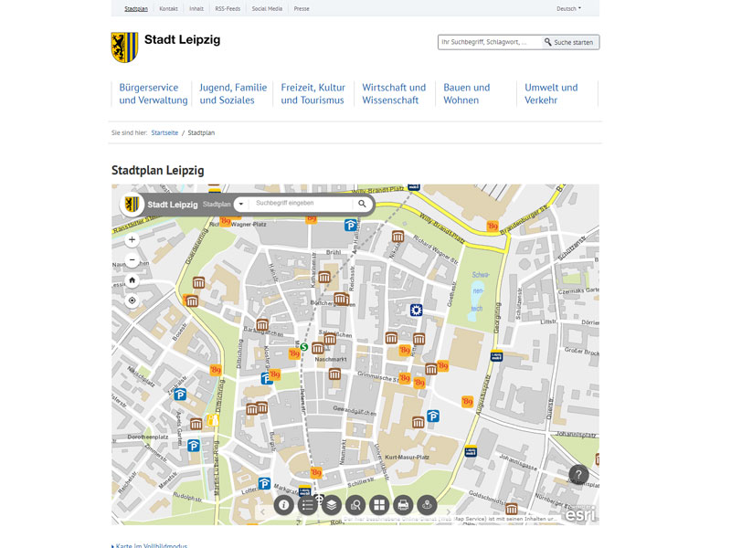 Neuer Amtlicher Stadtplan von Leipzig erschienen - LEIPZIGINFO.DE